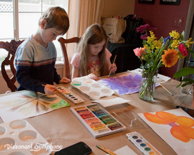 Art Lesson: Georgia O’Keeffe Flowers | Dissonant Symphony